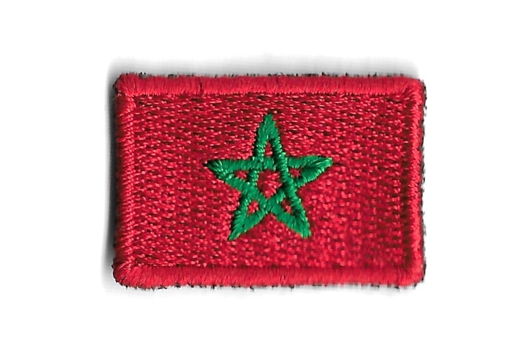 Morocco Mini Flag Patch – Embroidered Country Banner – Travel Souvenir ...