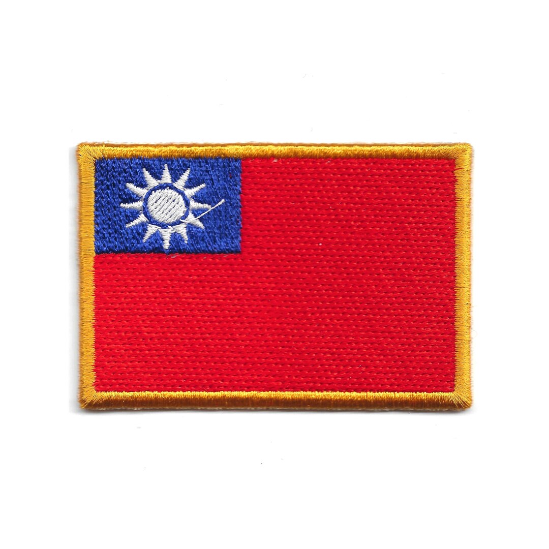 Taiwan Flag Shield Patch – Embroidered Badge – Travel Souvenir Gift ...