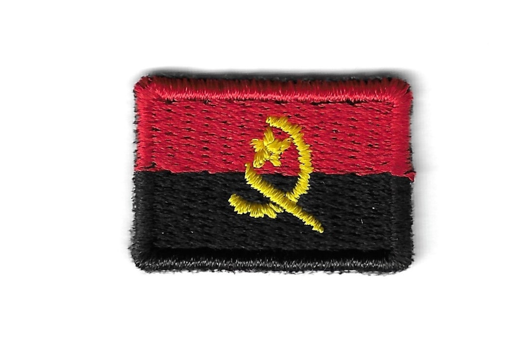 Mini Angola Flag Patch Iron on Badge - Etsy