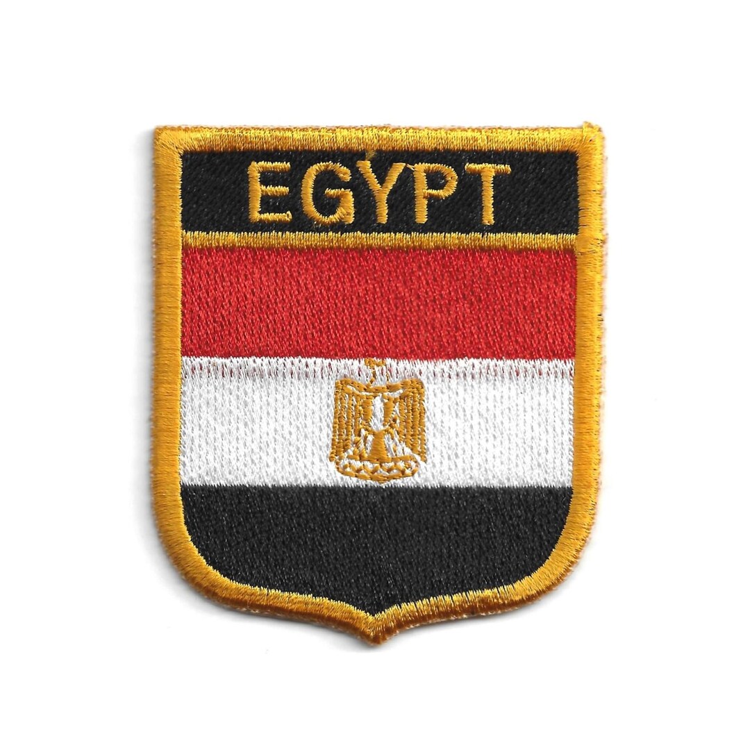 Egypt Shield Patch - Flag Embroidered Iron On - Etsy