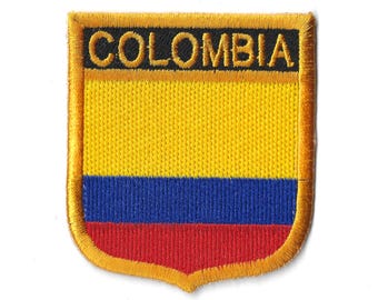 Colombia Flag Embroidered Patch - Etsy