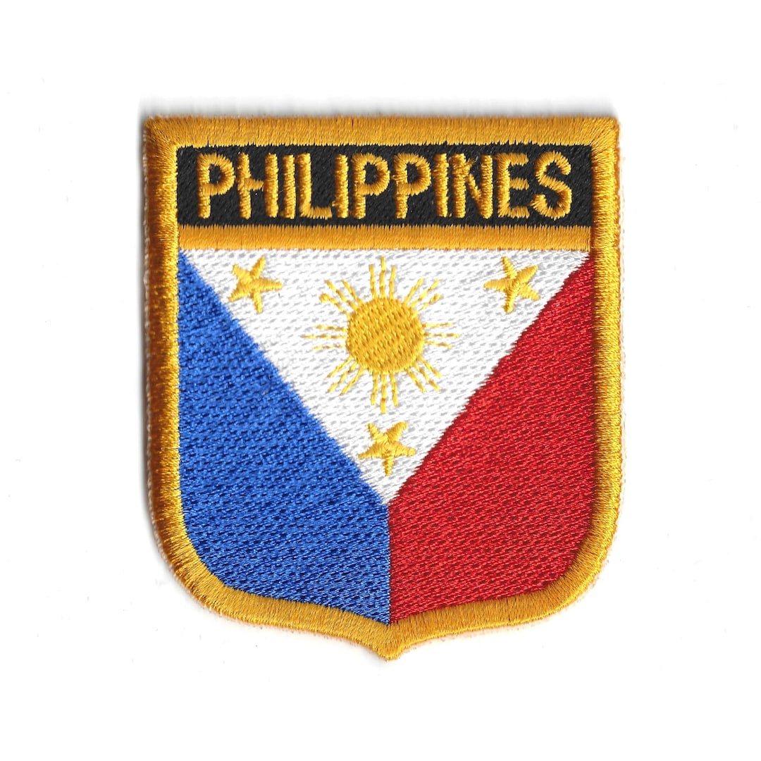 Philippines Flag Shield Patch – Embroidered Travel Badge – Souvenir ...