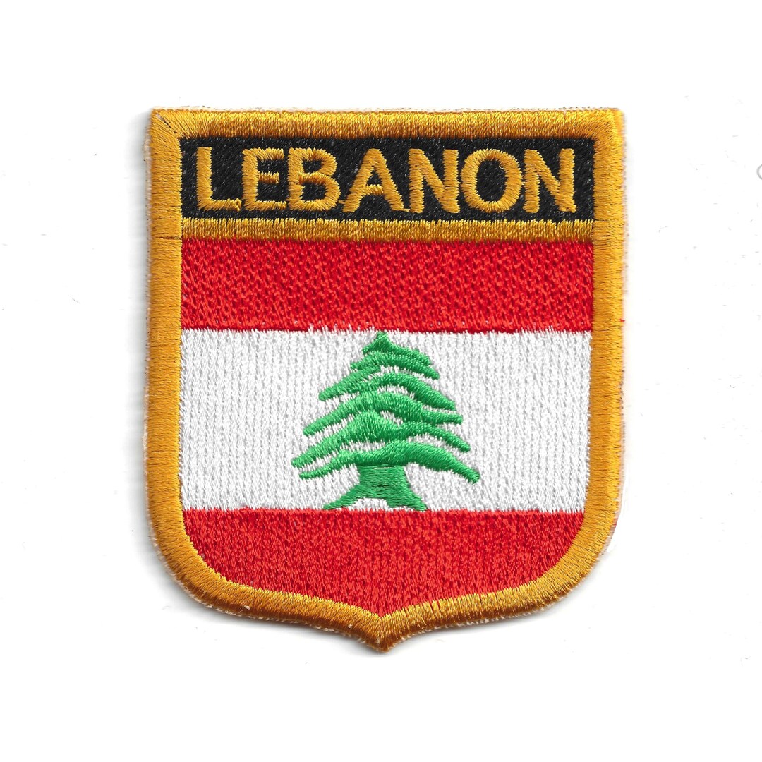 Lebanon Shield Patch – Embroidered Badge – Travel Souvenir Gift ...