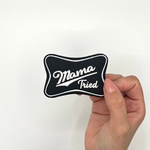 Mama Tried Beer Patch Miller Embroidery , Iron On - Etsy