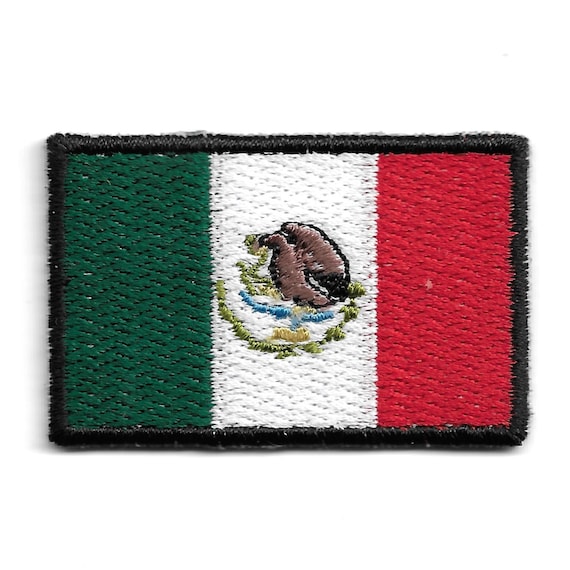 Mexico Flag Embroidered Patch - Etsy