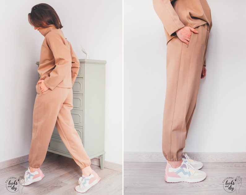 Lounge Set Sewing Pattern Pdf | Sew the Perfect Women Sweat Set. Two ...