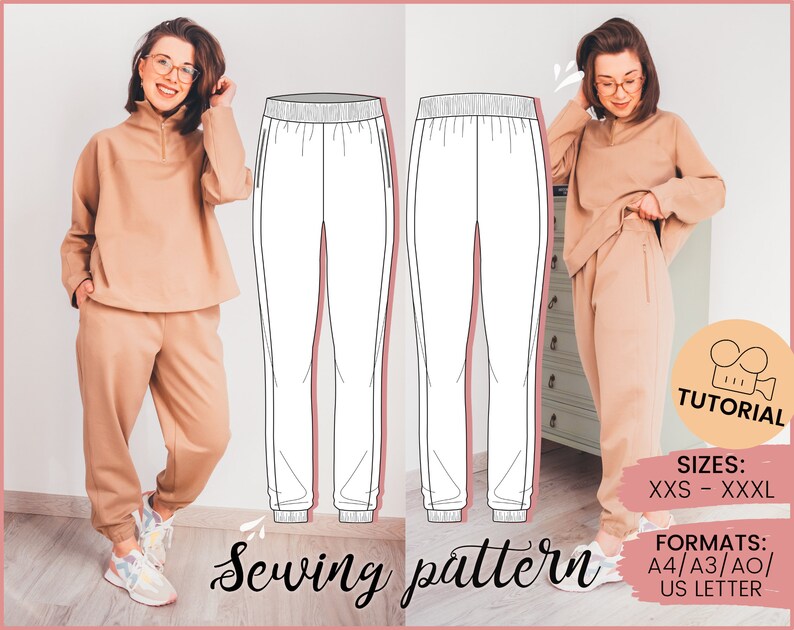 Sweatpants Women Sewing Pattern Sew the Perfect Lounge - Etsy