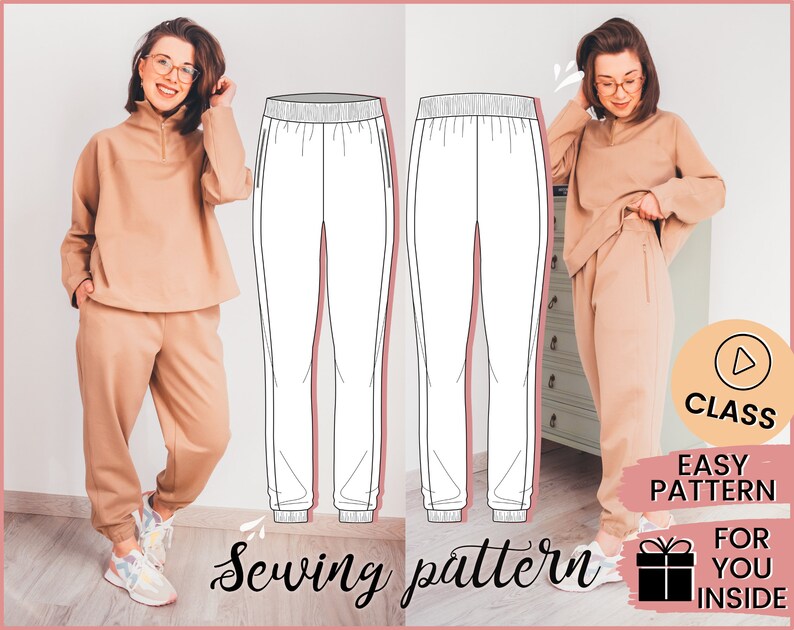 Sweatpants Women Sewing Pattern Sew the Perfect Lounge - Etsy