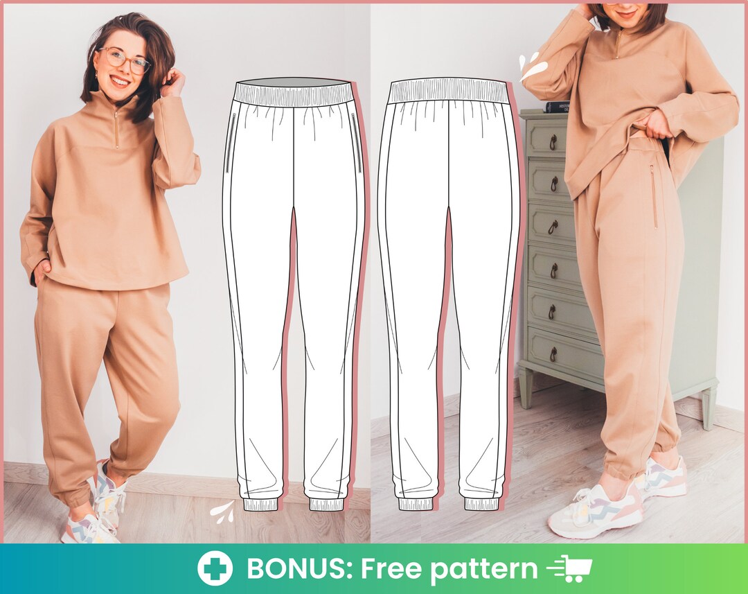Sweatpants Women Sewing Pattern | Sew the Perfect Lounge Pants. Joggers ...