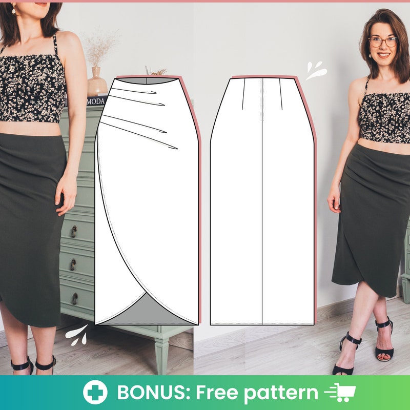 Draped Skirt - Etsy