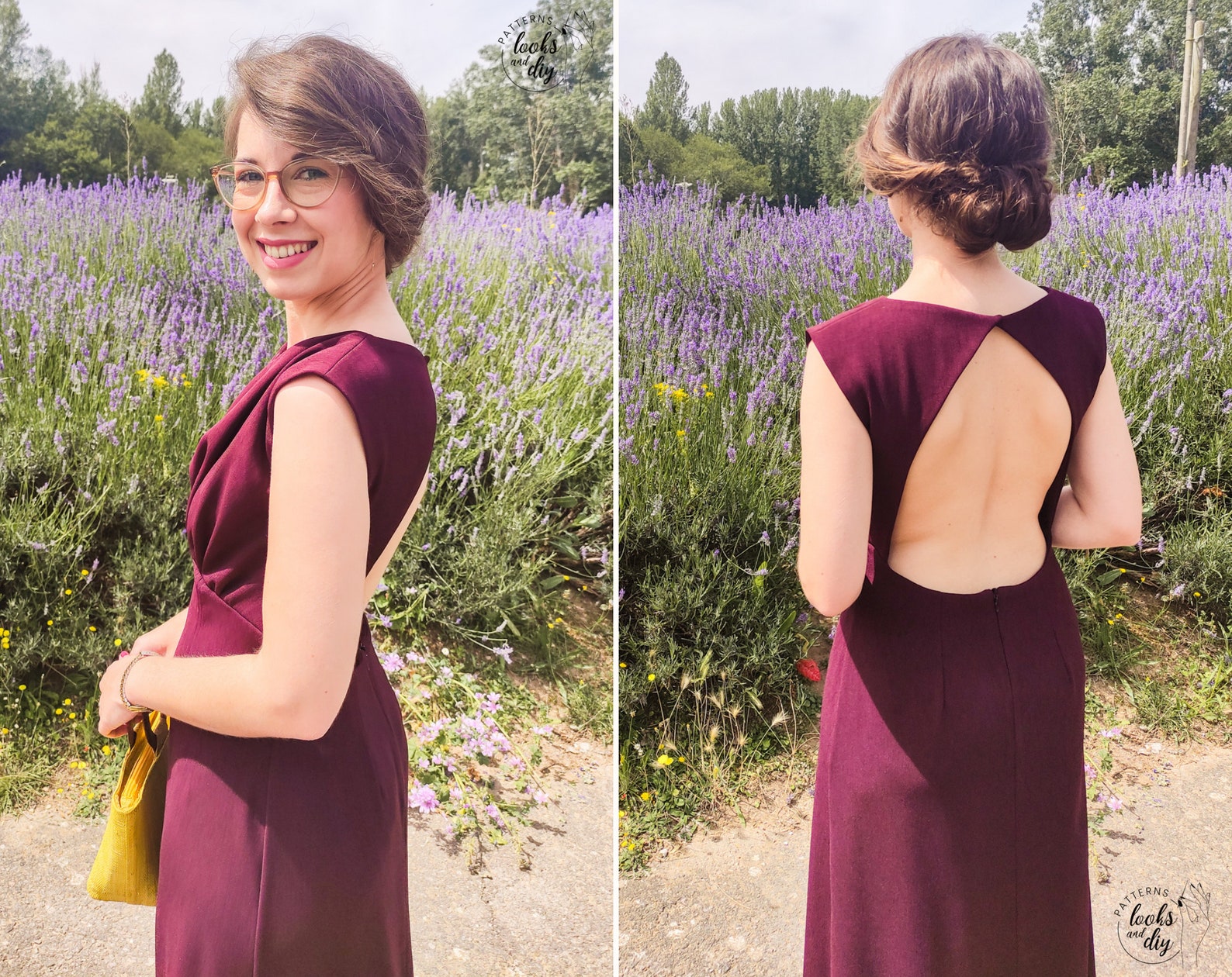 Maxi Dress Sewing Pattern. Women A Line Slit Prom Dress Pattern PDF ...