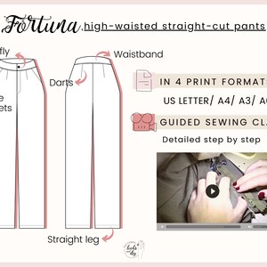 High Waisted Pants Pattern | Learn How to Sew a Pair of Easy Pants With ...