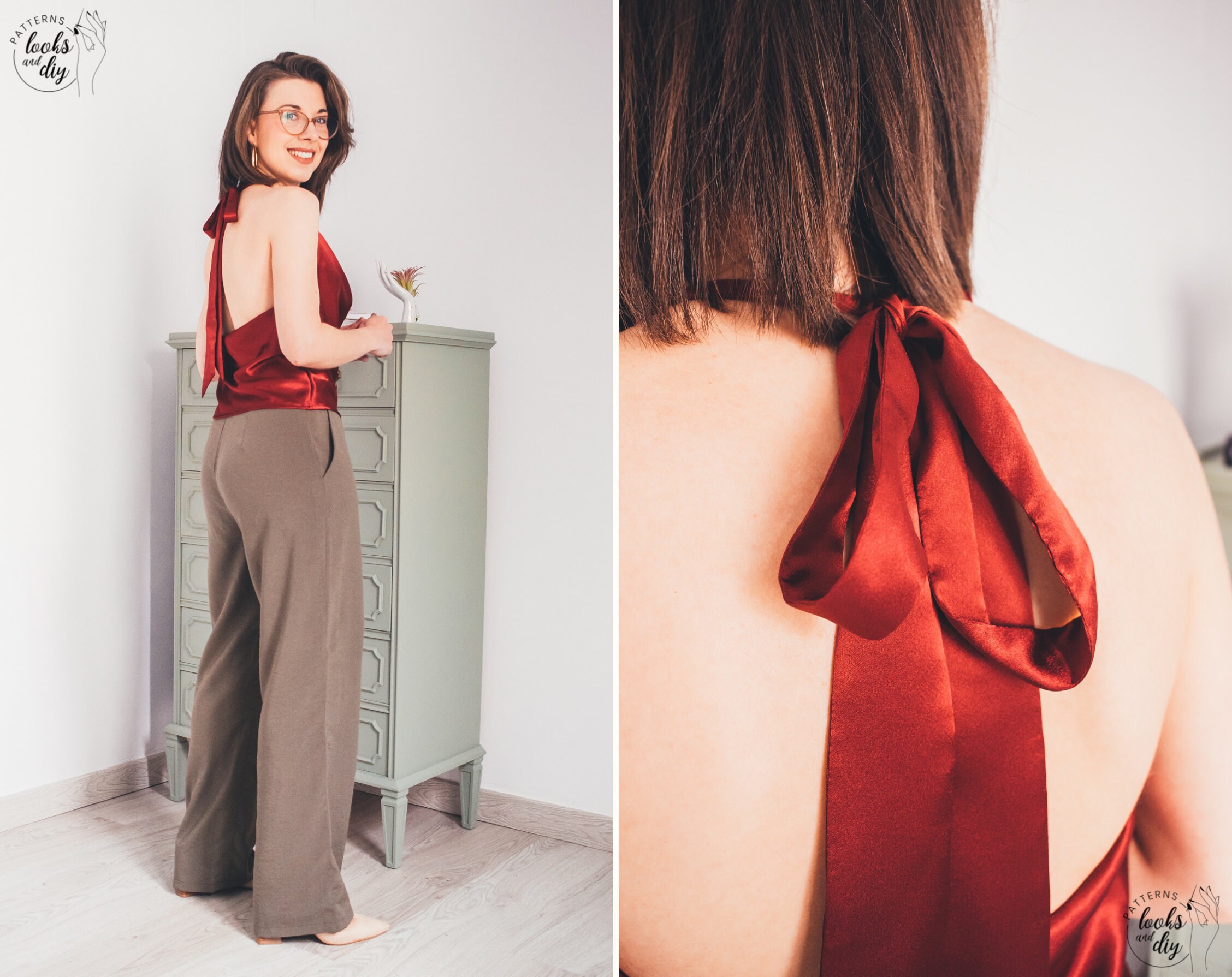 Halter Top Pattern | Sew the Satin Top of the Summer With This Women ...