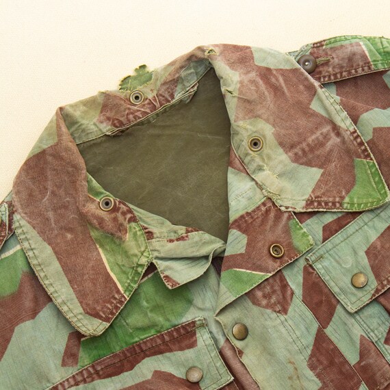 Rare 50s Vintage German Army Splintermuster Camo Fiel… - Gem