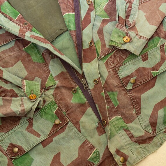 Rare 50s Vintage German Army Splintermuster Camo Fiel… - Gem