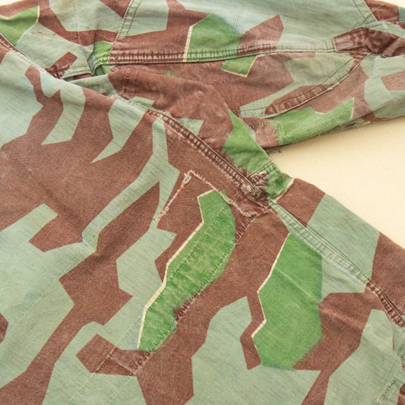 Rare 50s Vintage German Army Splintermuster Camo Fiel… - Gem