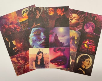 Gothic Surrealism Wallpaper Sticker Pack 3 Sticker Sheets 18 Stickers ...
