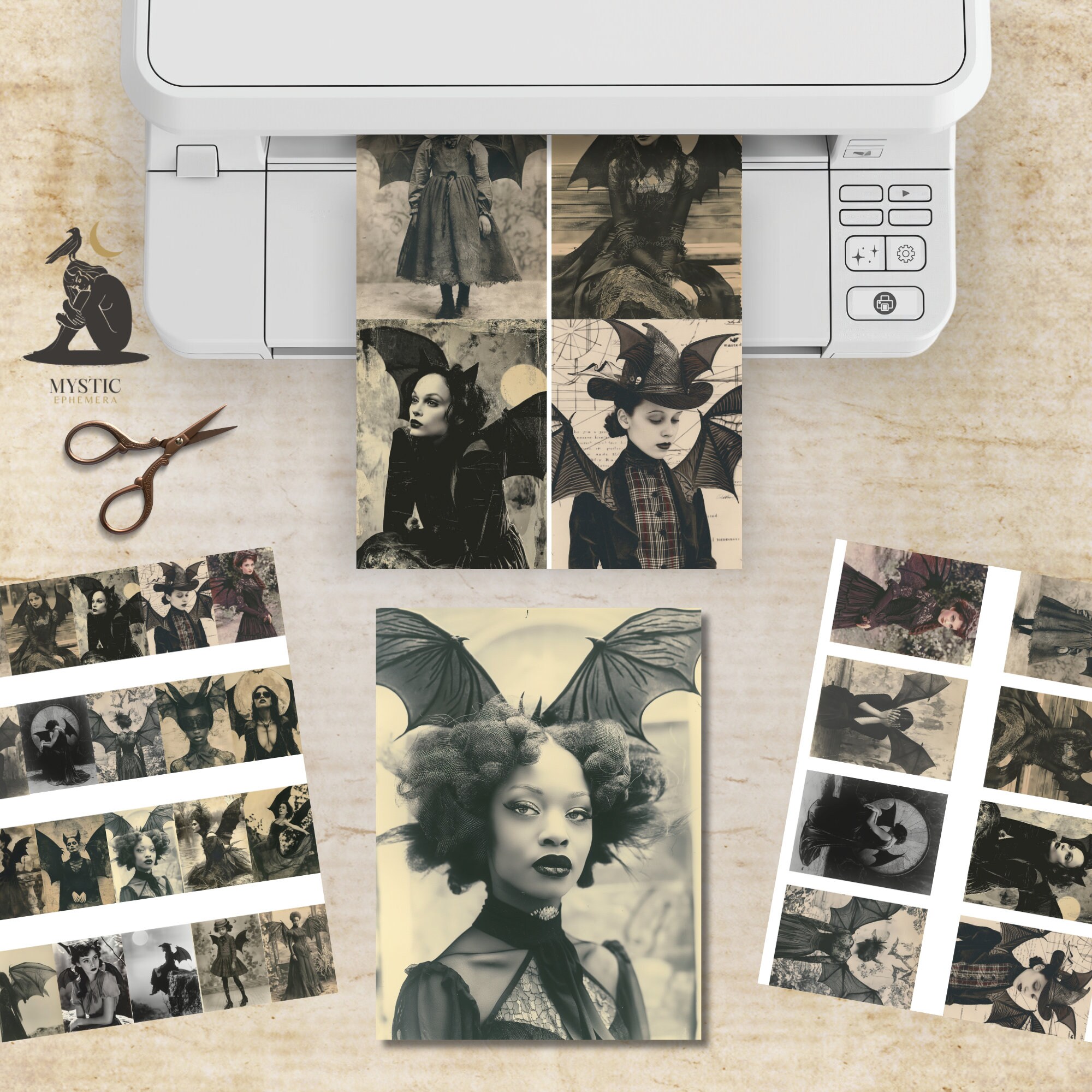 Collage Curiosities - Gothic Vampires - 20 Images (4 Sizes ...