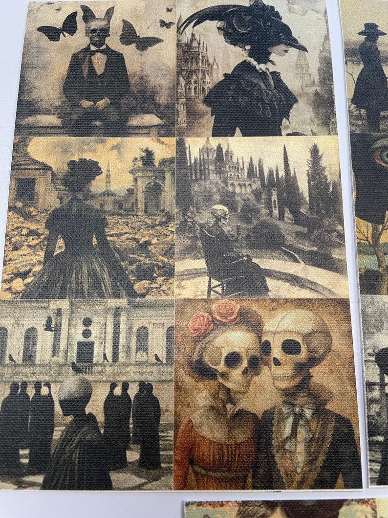 Gothic Surrealism Wallpaper Sticker Pack 3 Sticker Sheets 18 Stickers ...