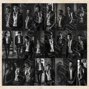 Dapper and Alluring - 48 Images & 12 Printable Sheets - Etsy