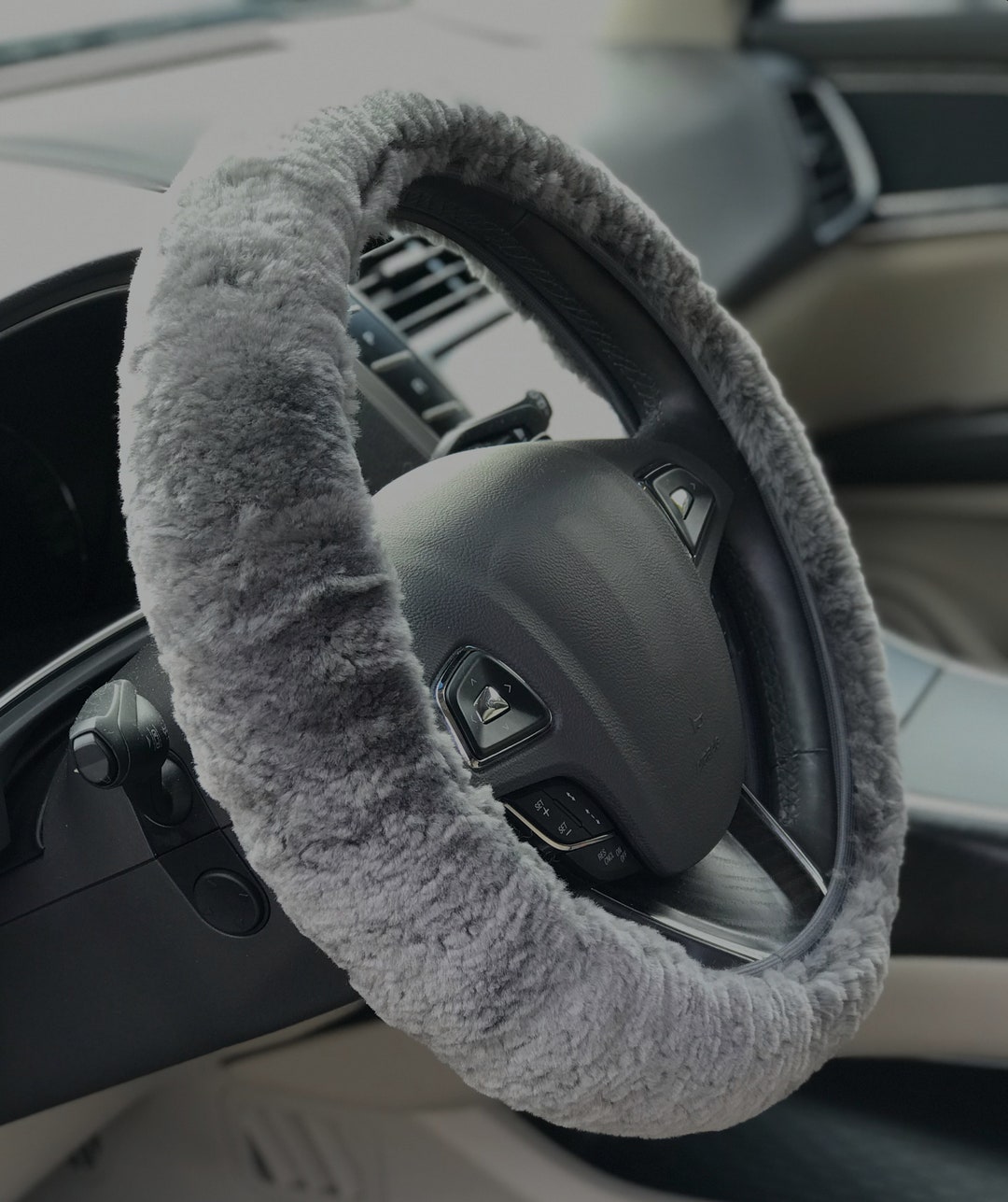 Gennuine Sheepskin Wool Handmade Steering Wheel Cover - Etsy
