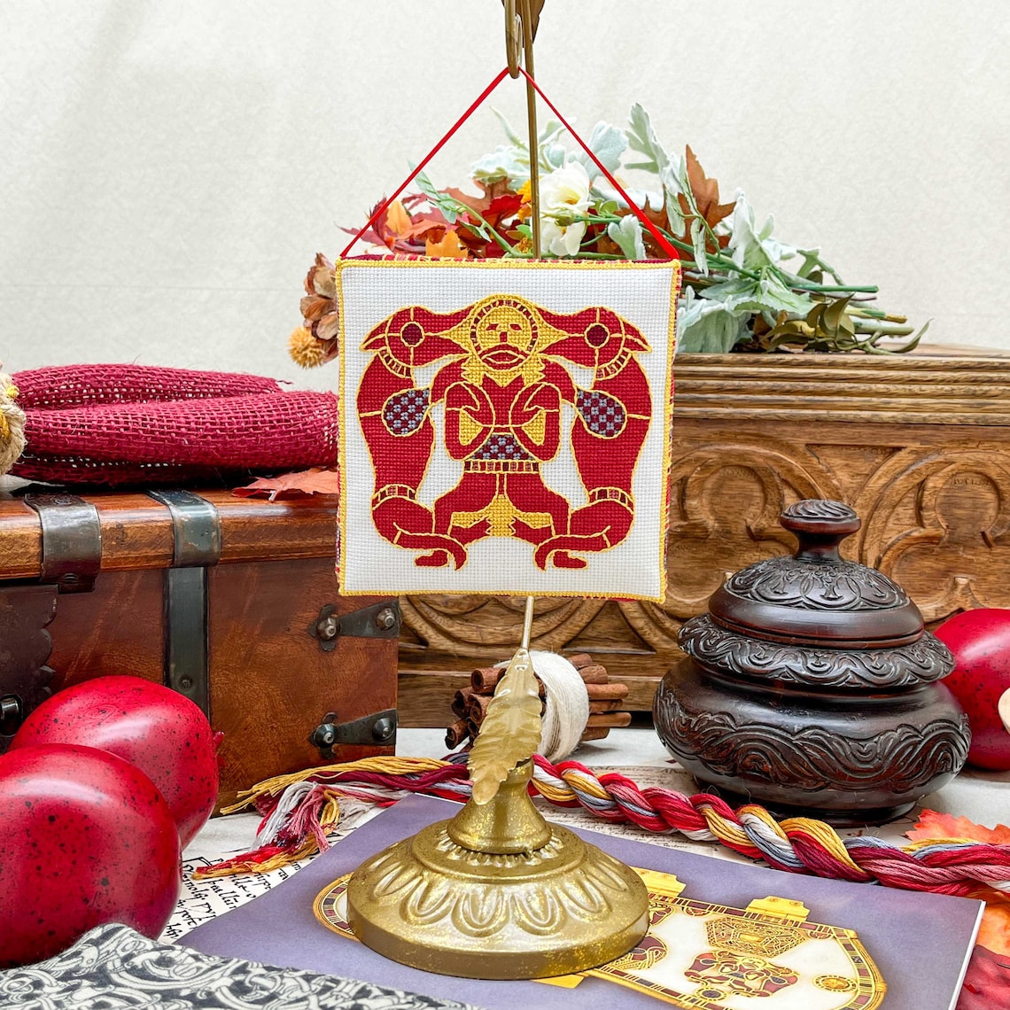 Sutton Hoo Wolves Ornament Cross Stitch Pattern | PDF Instant Download ...