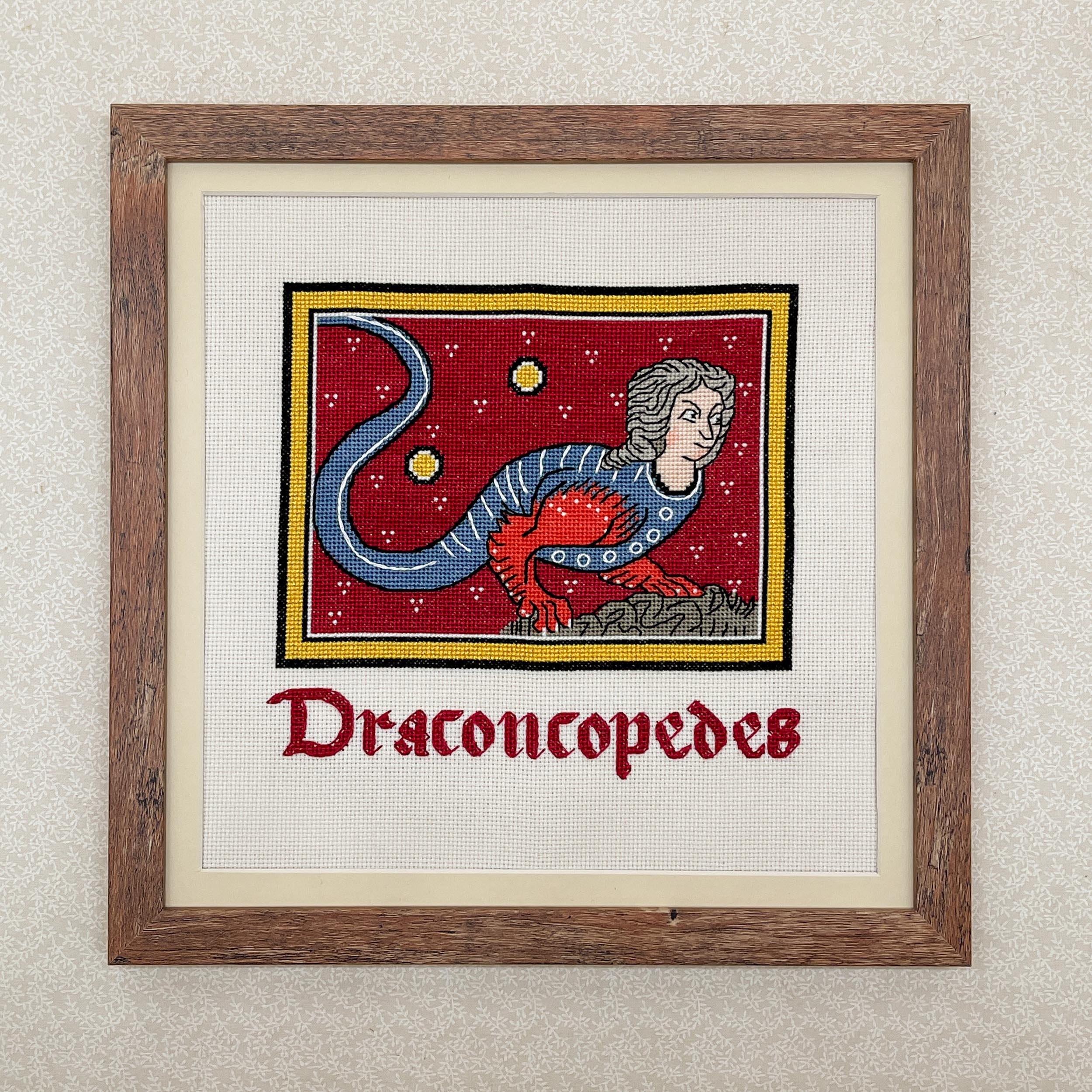 Medieval Beast: Draconcopedes Cross Stitch Pattern | PDF Instant ...