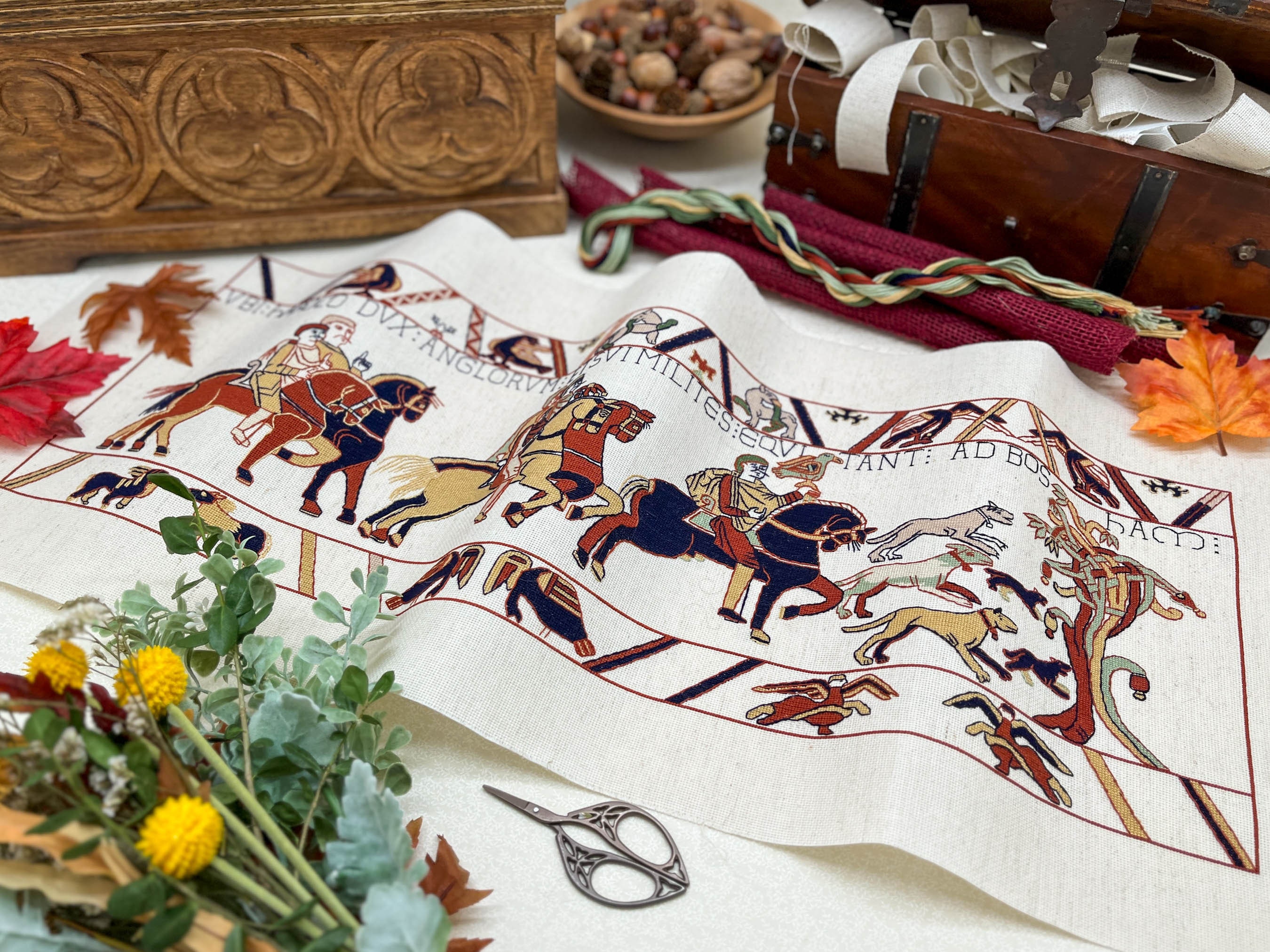 Bayeux Tapestry Cross Stitch Pattern: Harold Godwinson’s Entourage ...