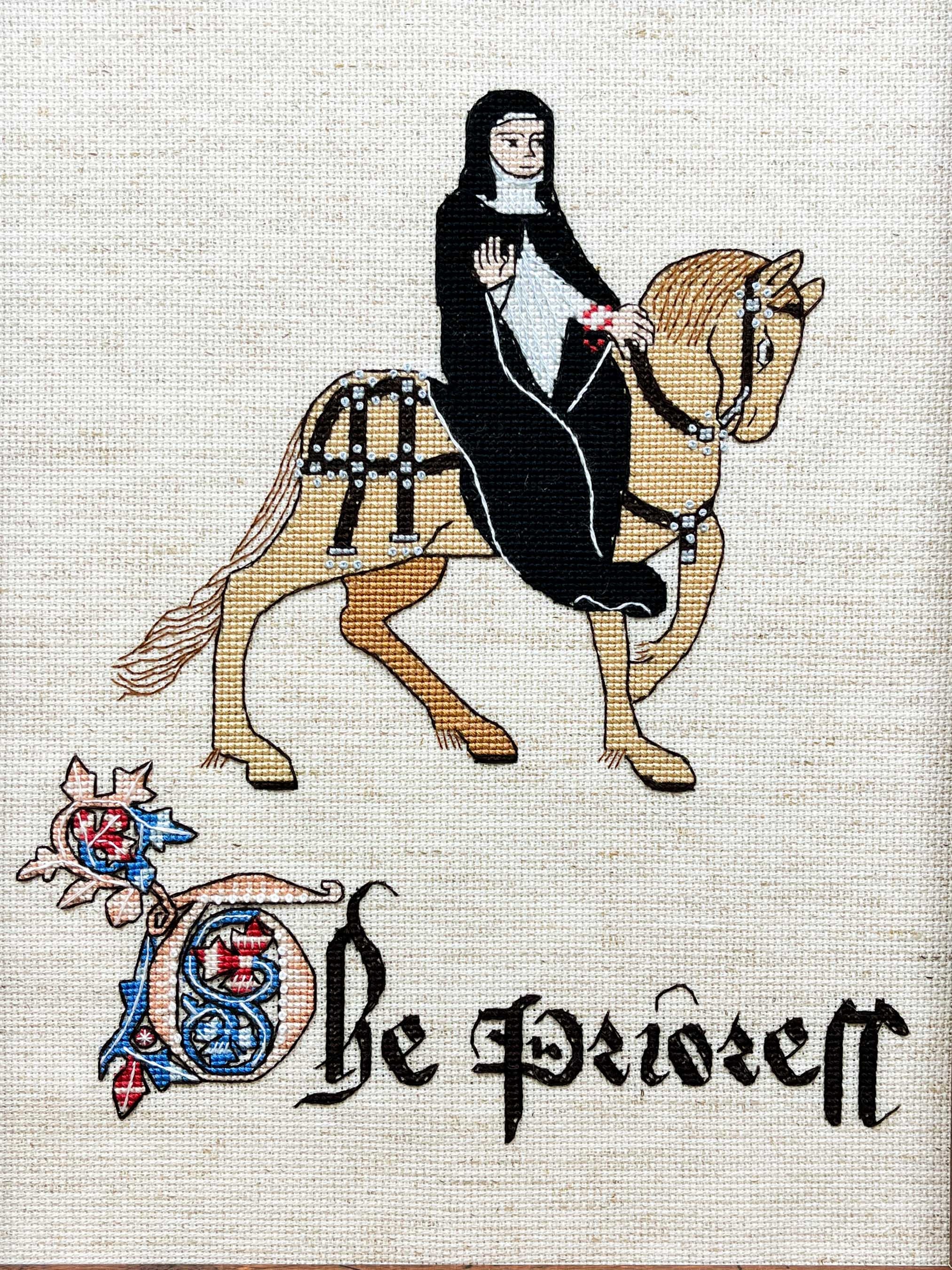 Canterbury Tales Cross Stitch Pattern: the Prioress | PDF Instant ...