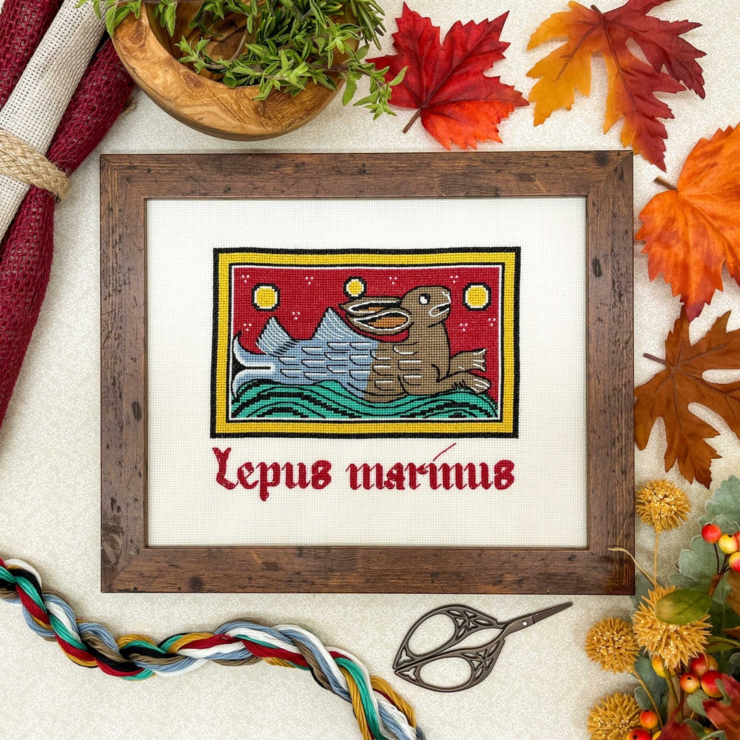 Medieval Beast: Sea-hare Cross Stitch Pattern | PDF Instant Download ...