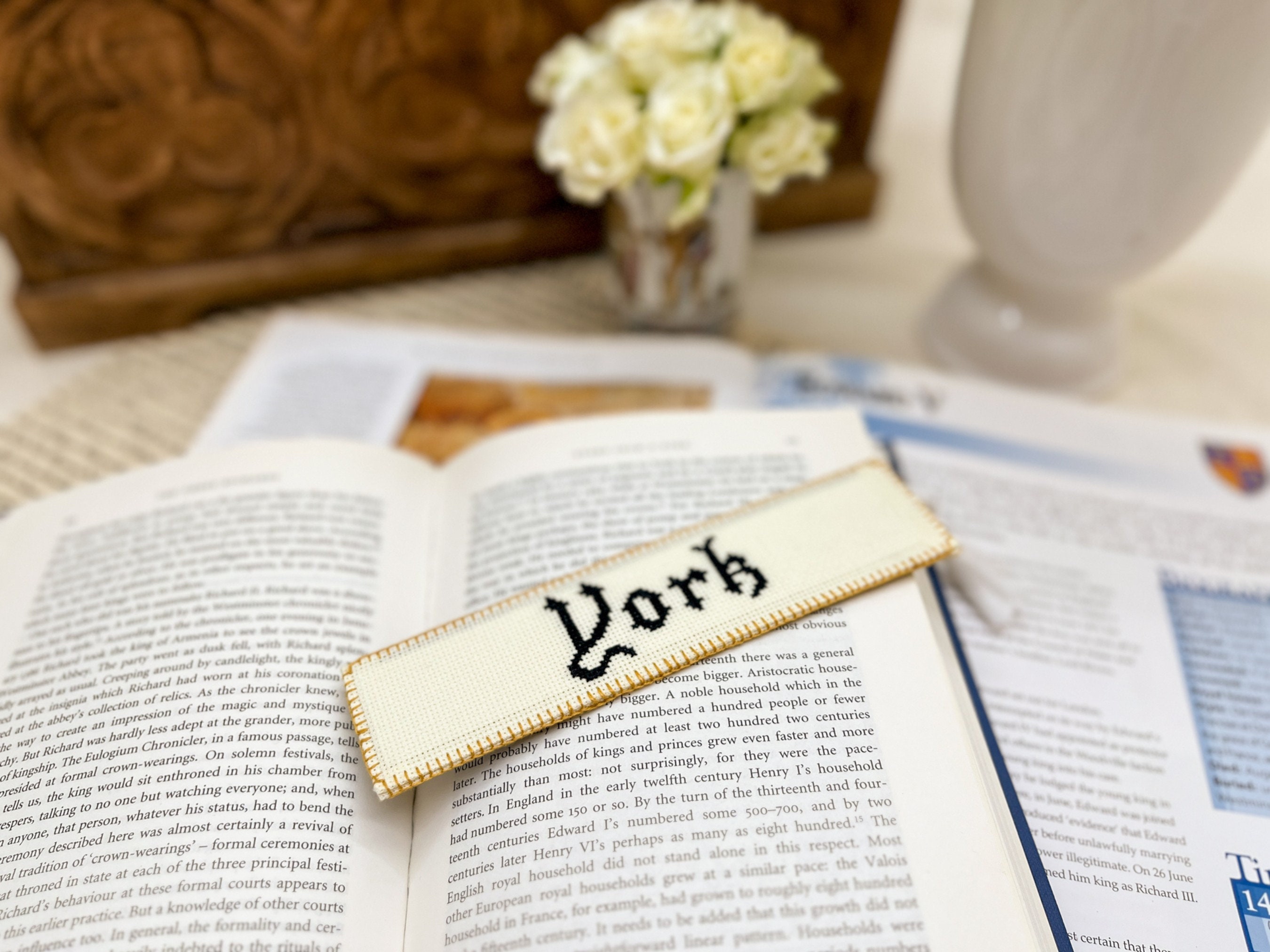 House of York Bookmark Cross Stitch Pattern PDF Instant Download Gift ...