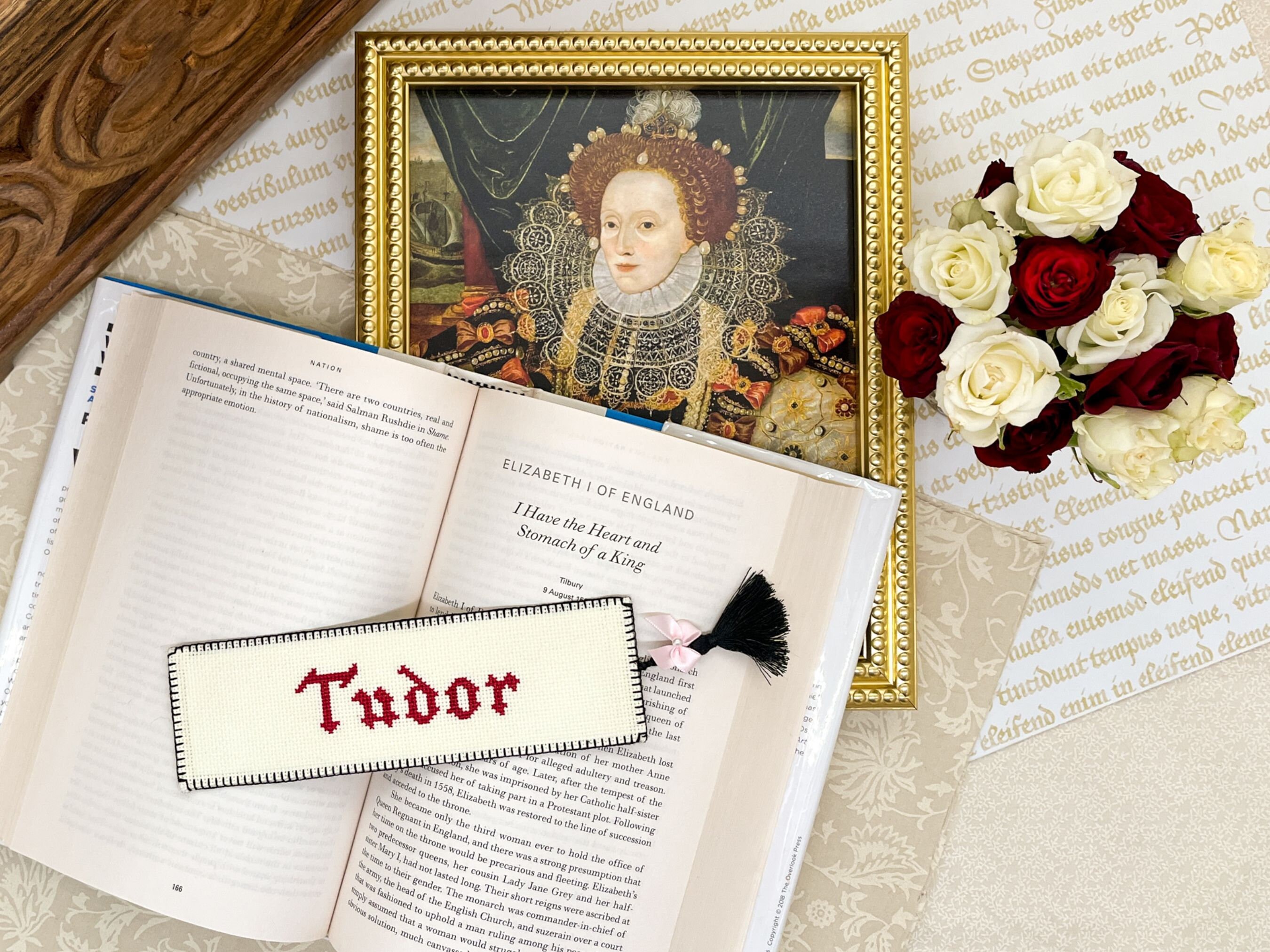 Elizabeth I Bookmark Cross Stitch Pattern | PDF Instant Download | Gift ...