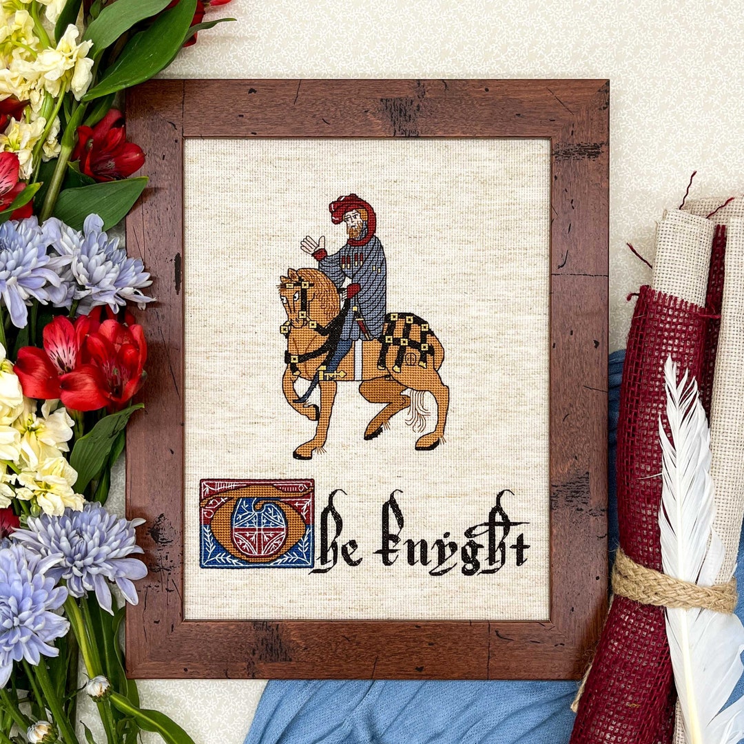 Canterbury Tales Cross Stitch Pattern: the Knight | PDF Instant ...