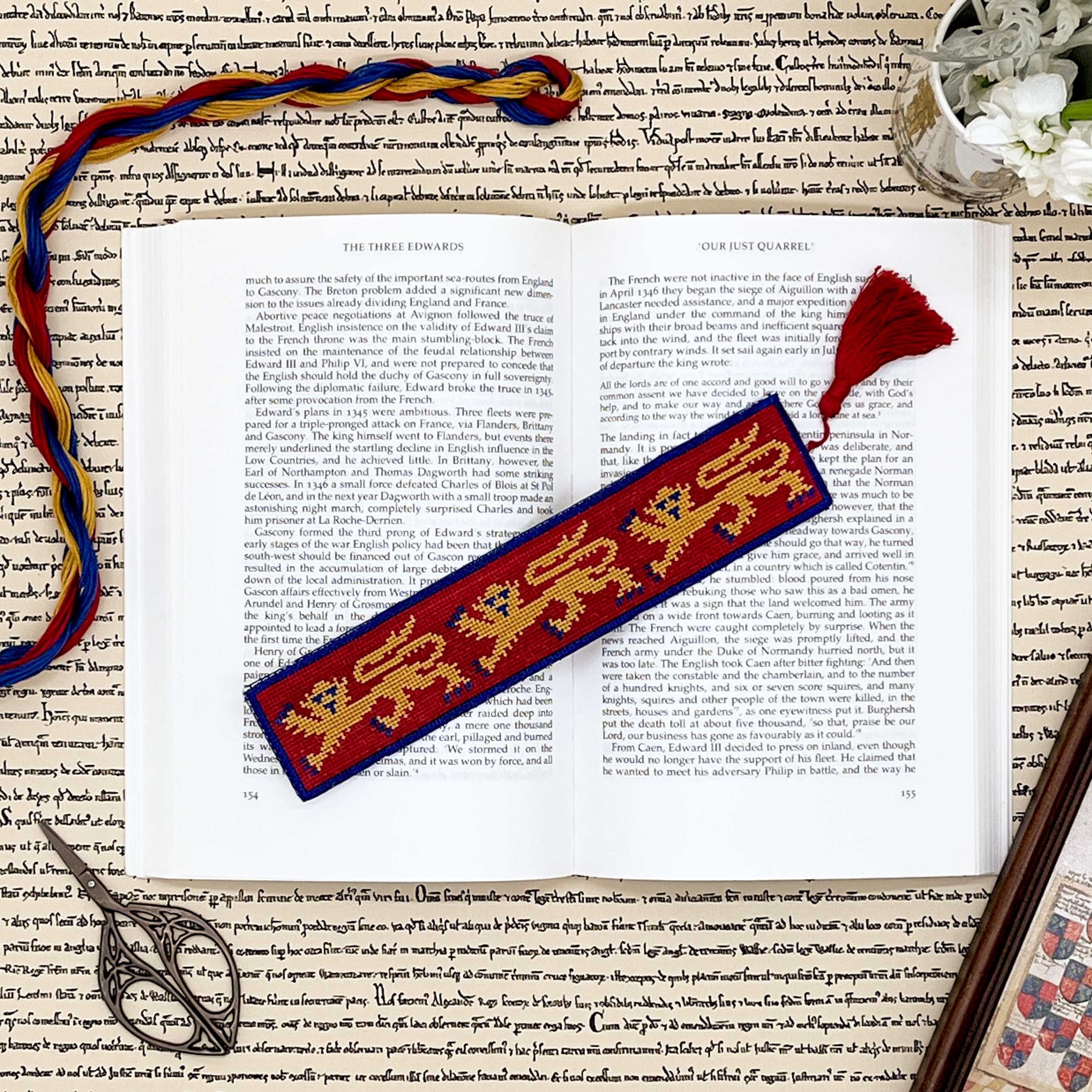 House of Plantagenet Bookmark Cross Stitch Pattern | PDF Instant ...