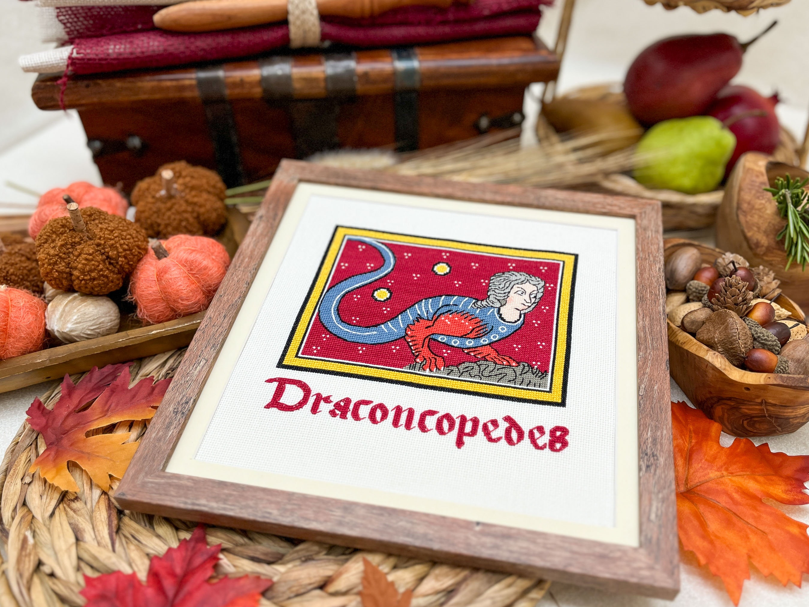 Medieval Beast: Draconcopedes Cross Stitch Pattern | PDF Instant ...