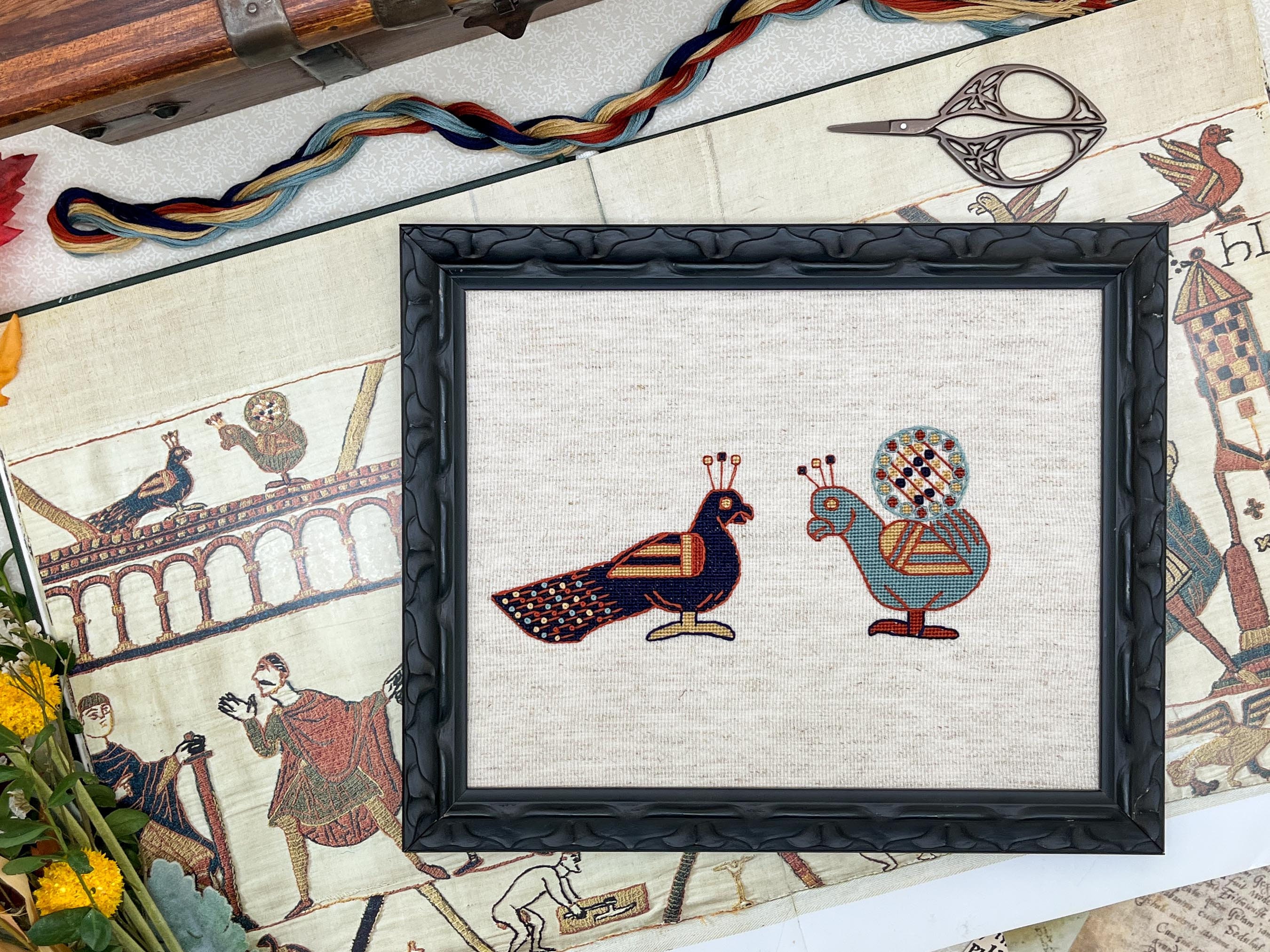 Bayeux Tapestry Cross Stitch Pattern: Peacocks | PDF Instant Download ...