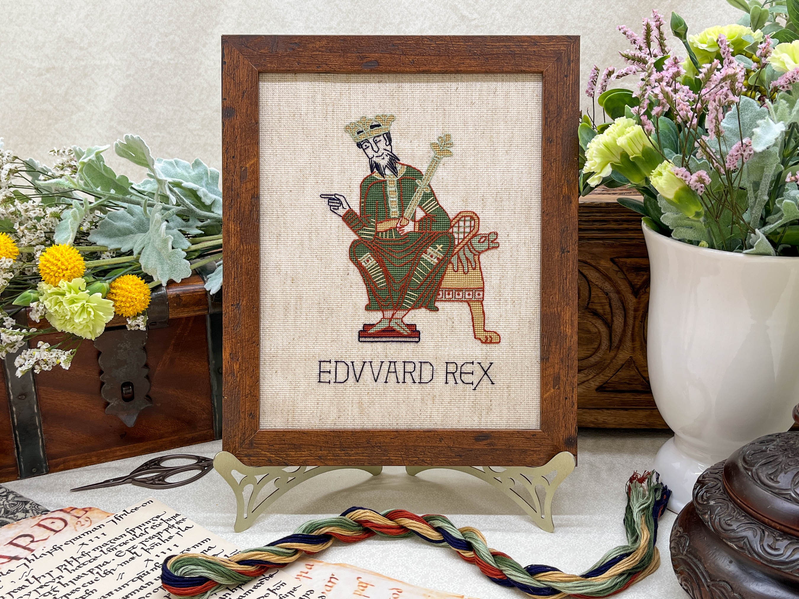 Bayeux Tapestry Cross Stitch Pattern: Edward the Confessor | PDF ...