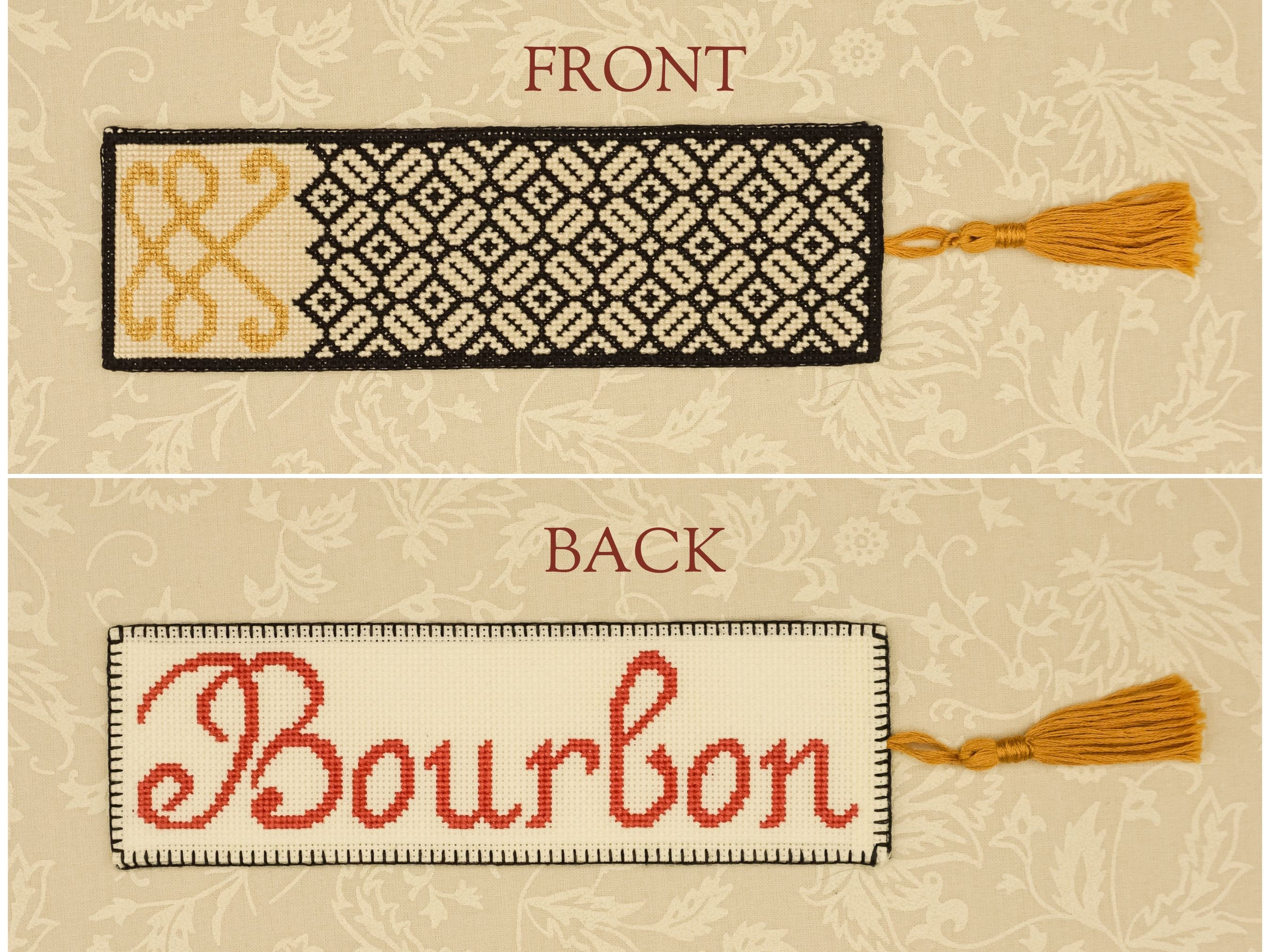 House of Bourbon Bookmark Cross Stitch Pattern | PDF Instant Download ...