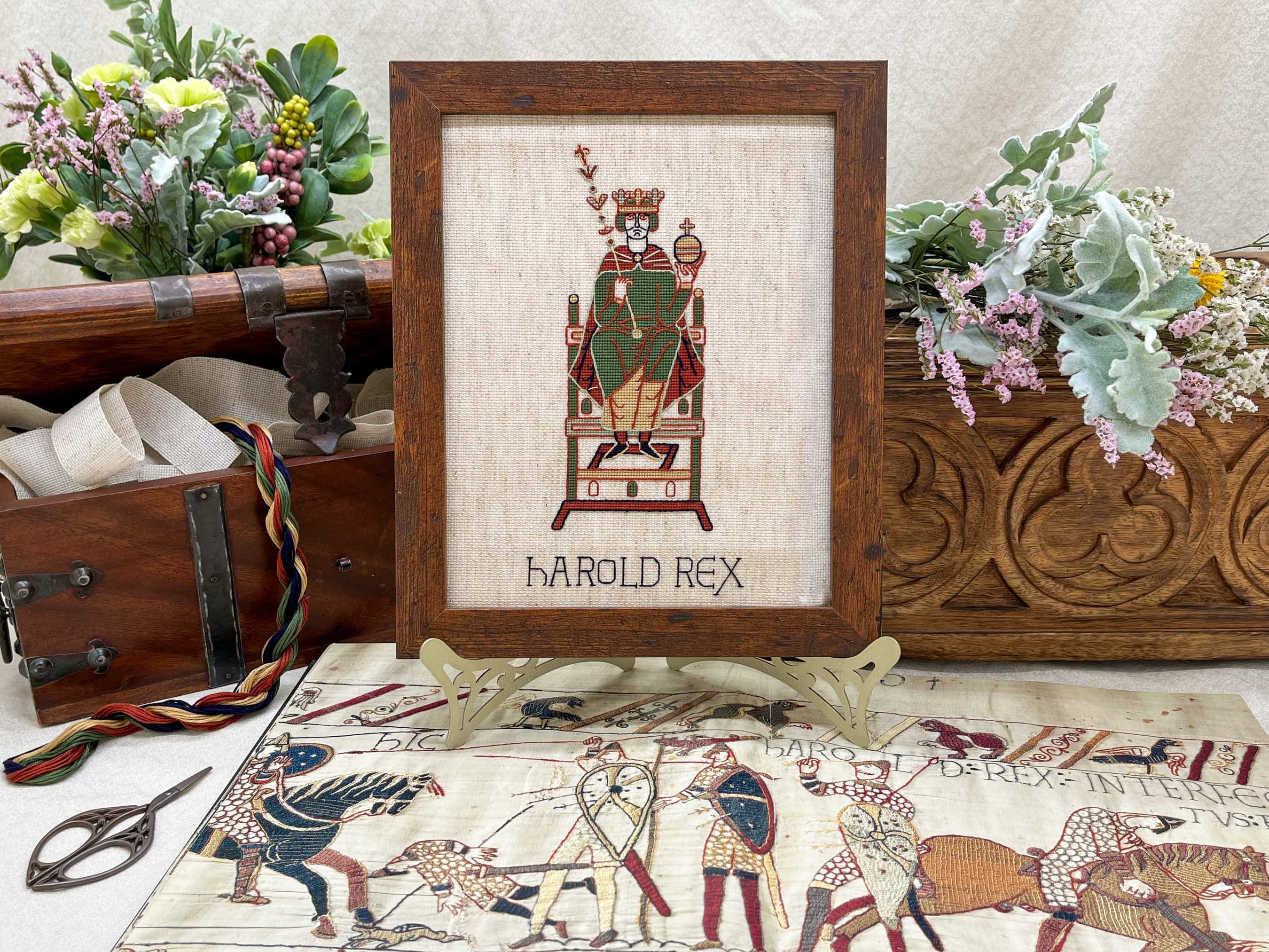 Bayeux Tapestry Cross Stitch Pattern: King Harold Godwinson | PDF ...