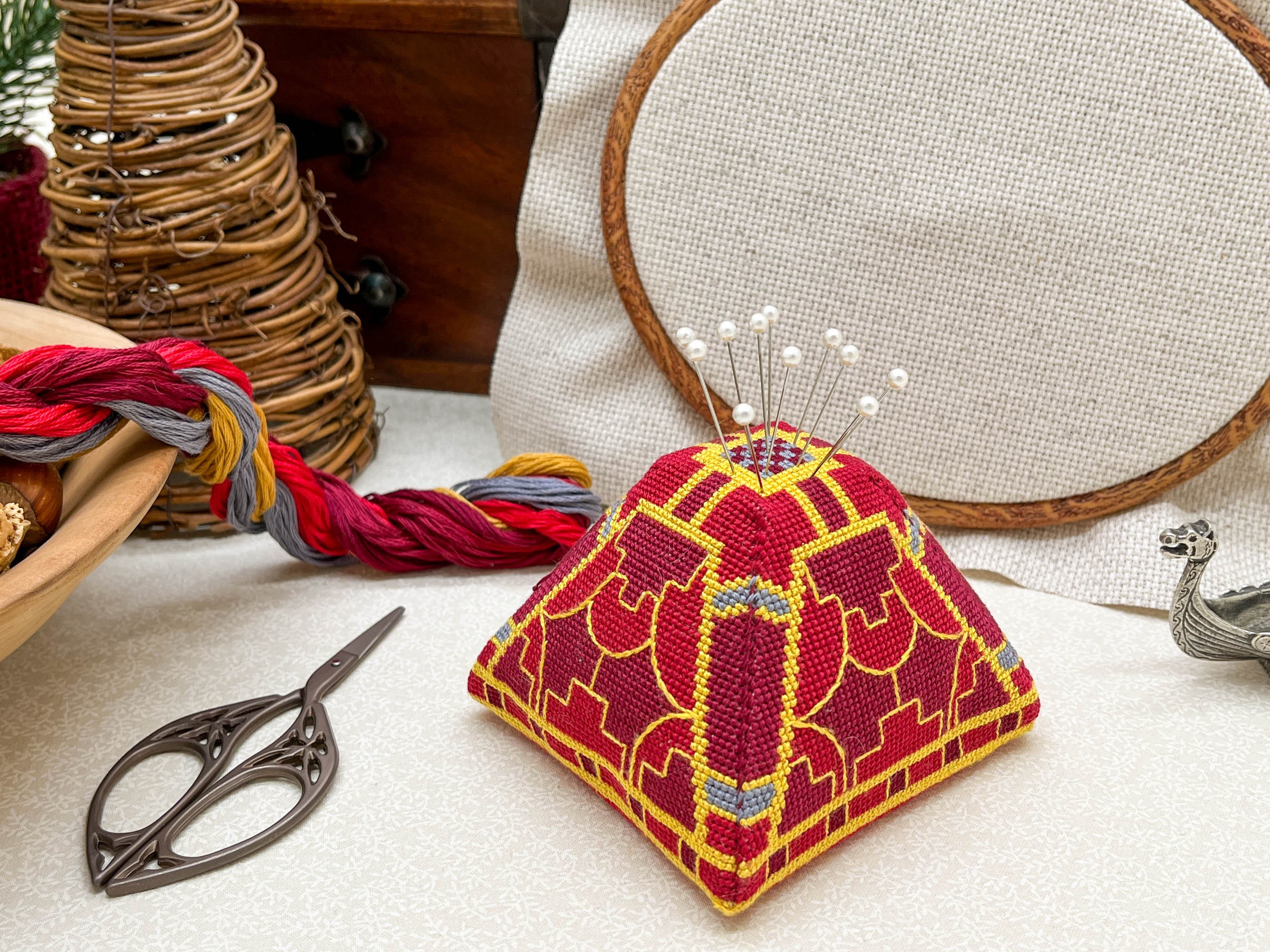 Sutton Hoo Pincushion Cross Stitch Pattern | PDF Instant Download | for ...