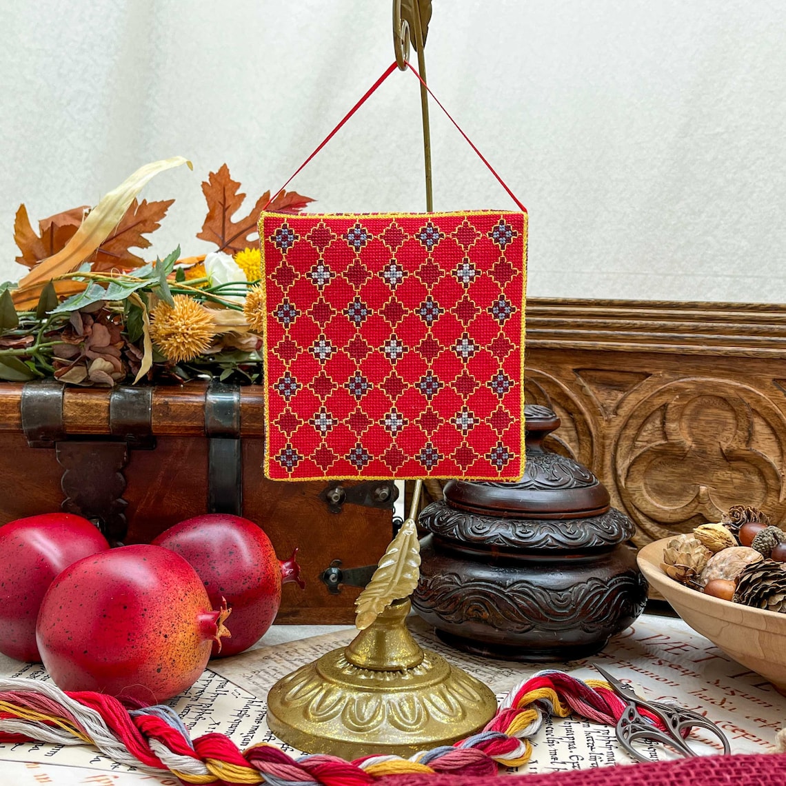 Sutton Hoo Wolves Ornament Cross Stitch Pattern | PDF Instant Download ...