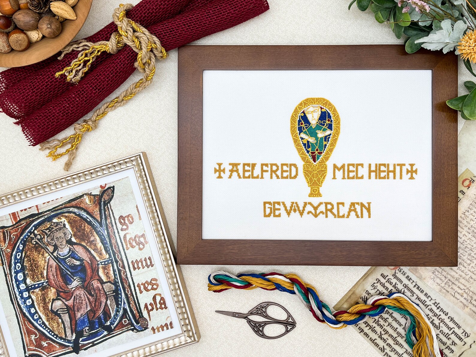 Alfred Jewel Cross Stitch Pattern | PDF Instant Download | Unique Gift ...