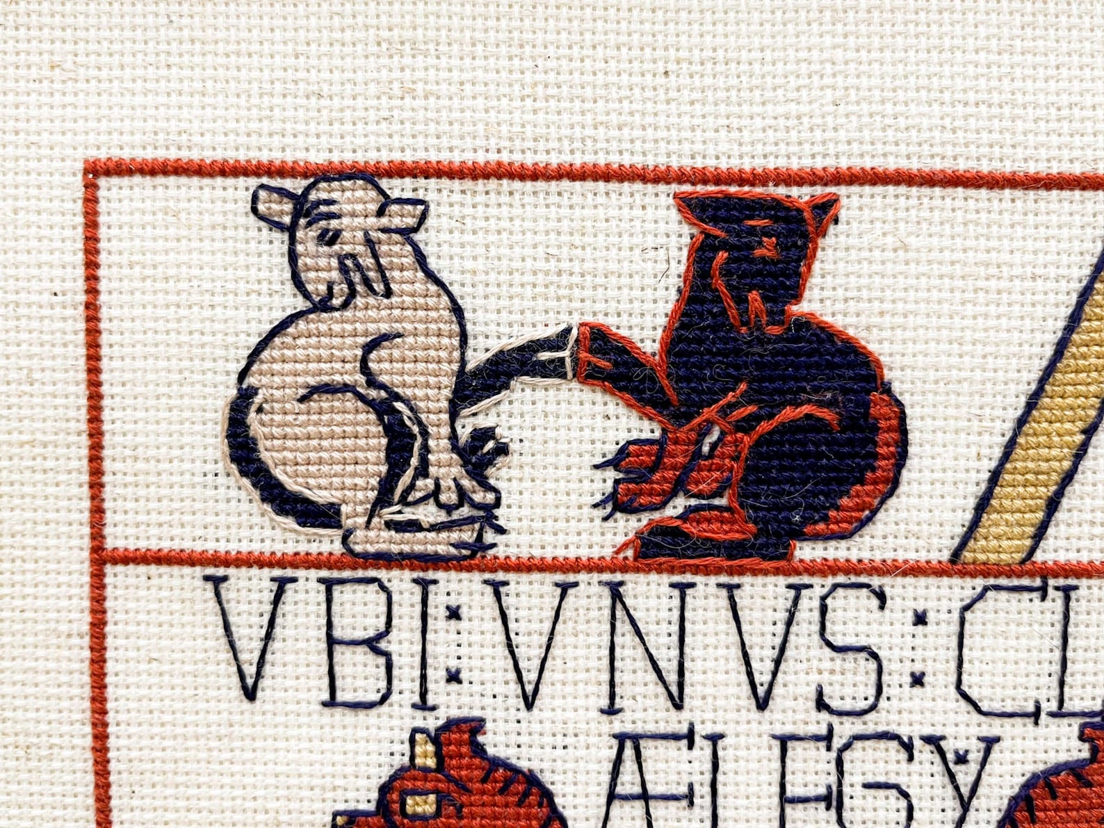 Bayeux Tapestry Cross Stitch Pattern: Aelfgyva and Cleric | PDF Instant ...
