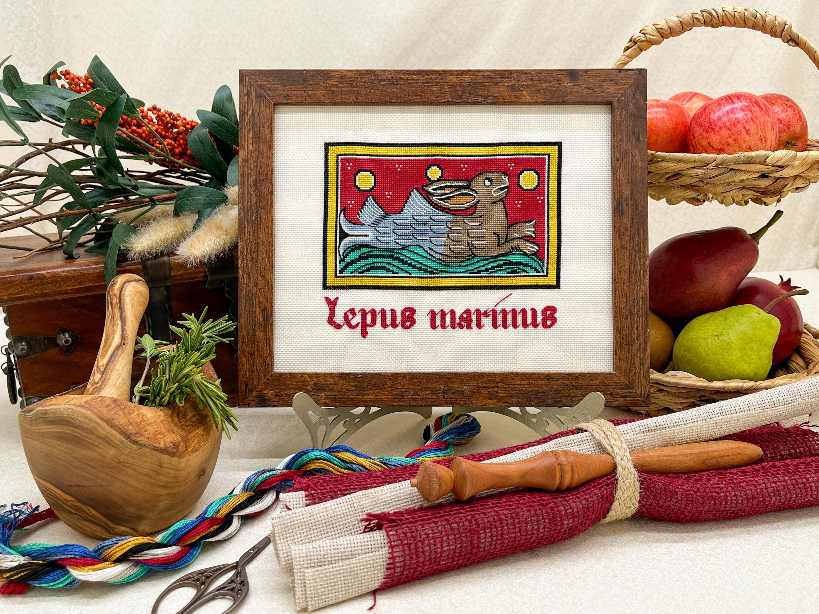 Medieval Beast: Sea-hare Cross Stitch Pattern | PDF Instant Download ...