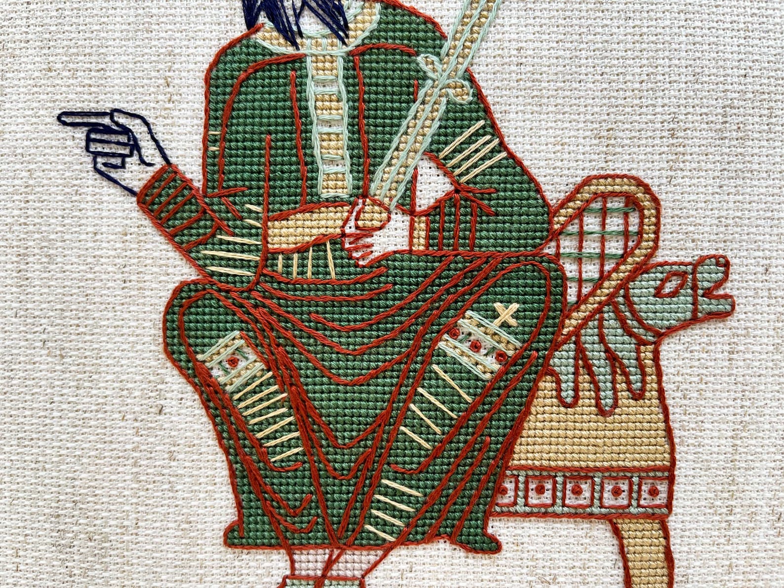 Bayeux Tapestry Cross Stitch Pattern: Edward the Confessor | PDF ...