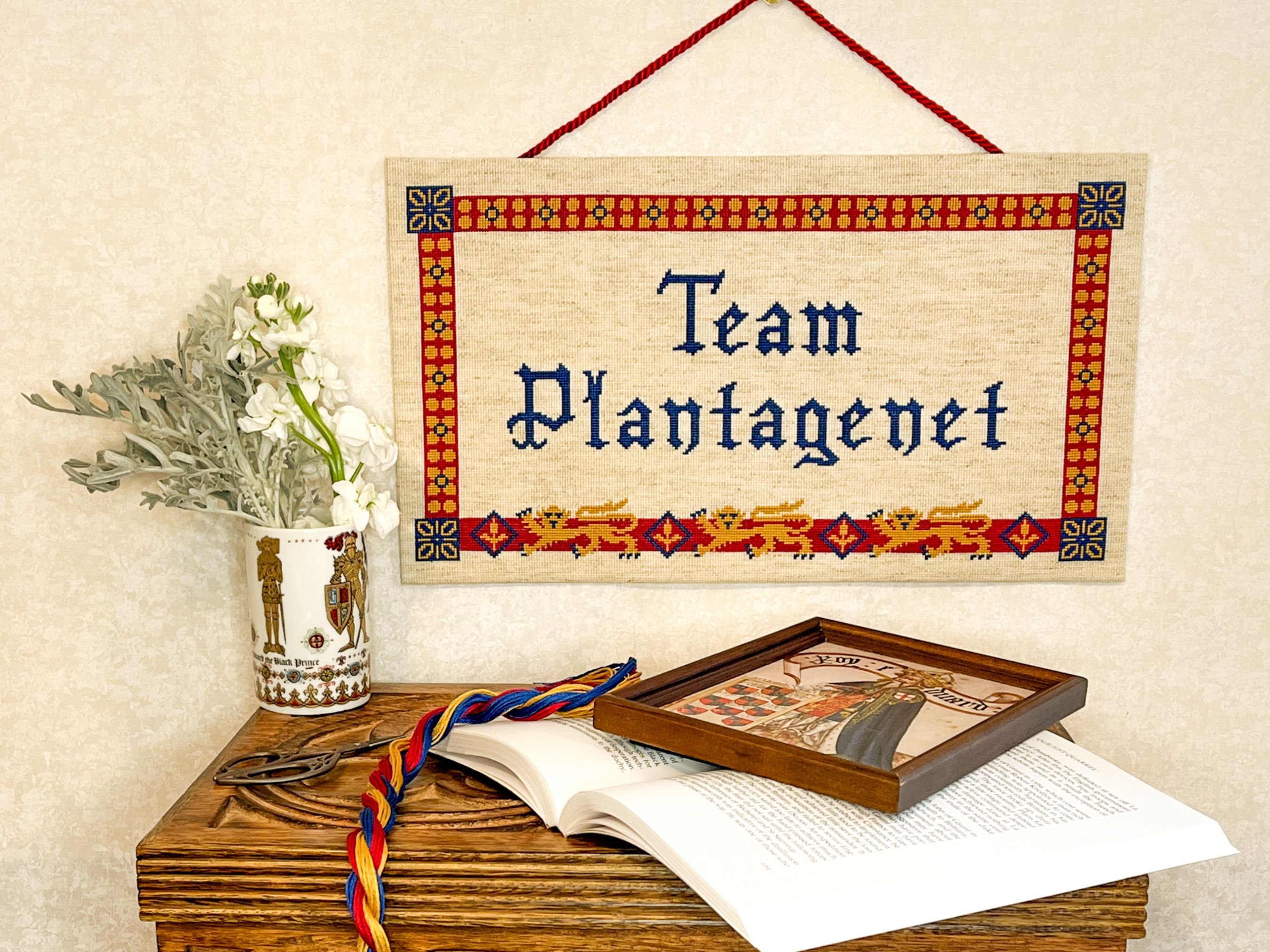 Team Plantagenet Cross Stitch Pattern (large) | PDF Instant Download | Gift for Lovers of ...