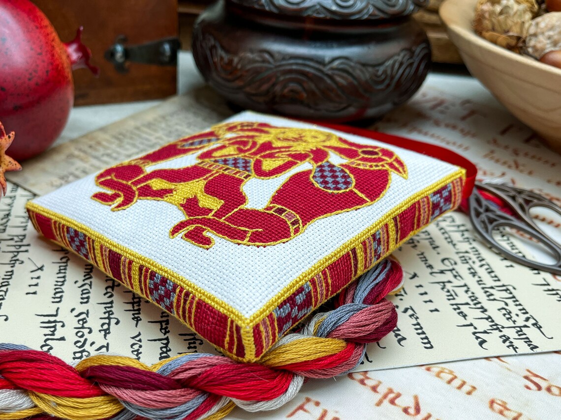 Sutton Hoo Wolves Ornament Cross Stitch Pattern | PDF Instant Download ...