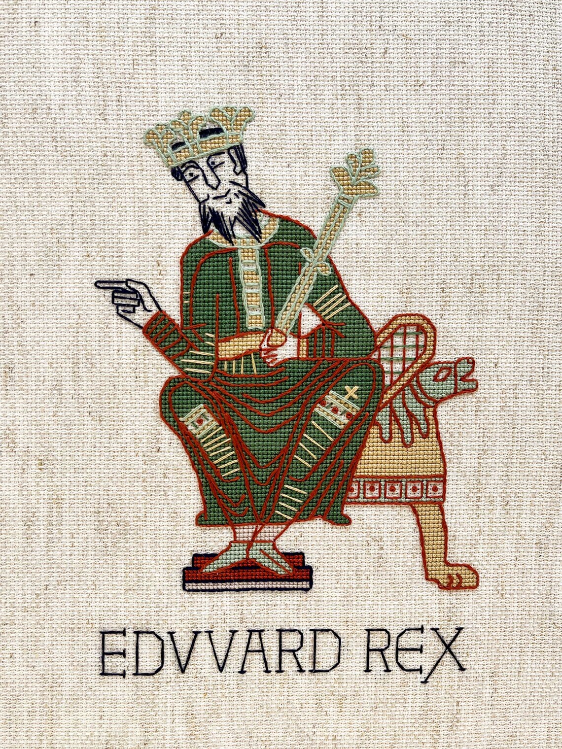 Bayeux Tapestry Cross Stitch Pattern: Three Kings of 1066 PDF Instant ...