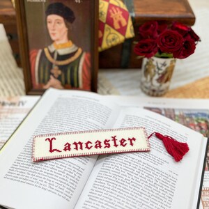 House of Lancaster Bookmark Cross Stitch Pattern | PDF Instant Download ...
