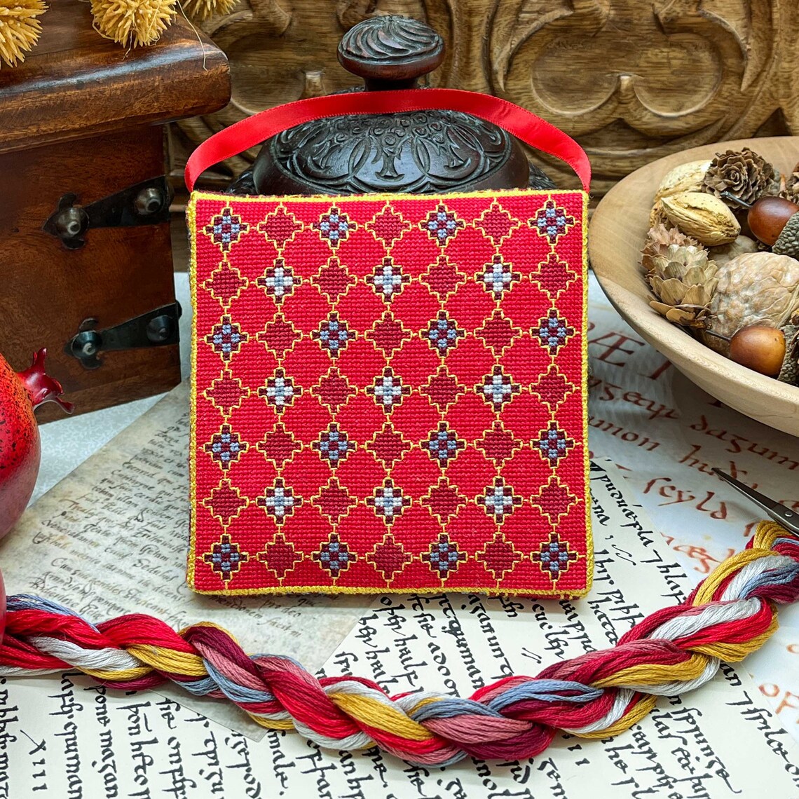 Sutton Hoo Wolves Ornament Cross Stitch Pattern | PDF Instant Download ...